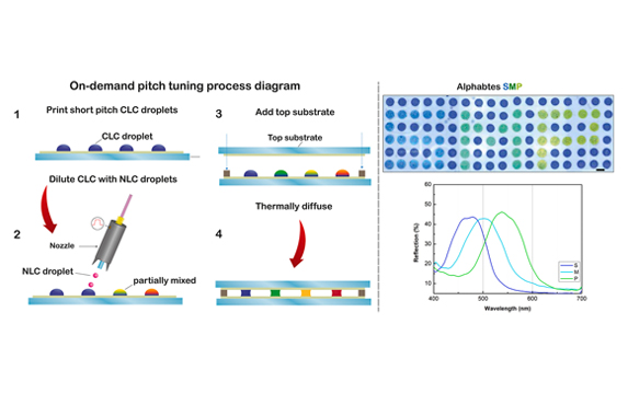 MicroFab喷墨打印应用案例——在手性向列相液晶液滴中按需调节节距 - 睿度光电 RUIDU